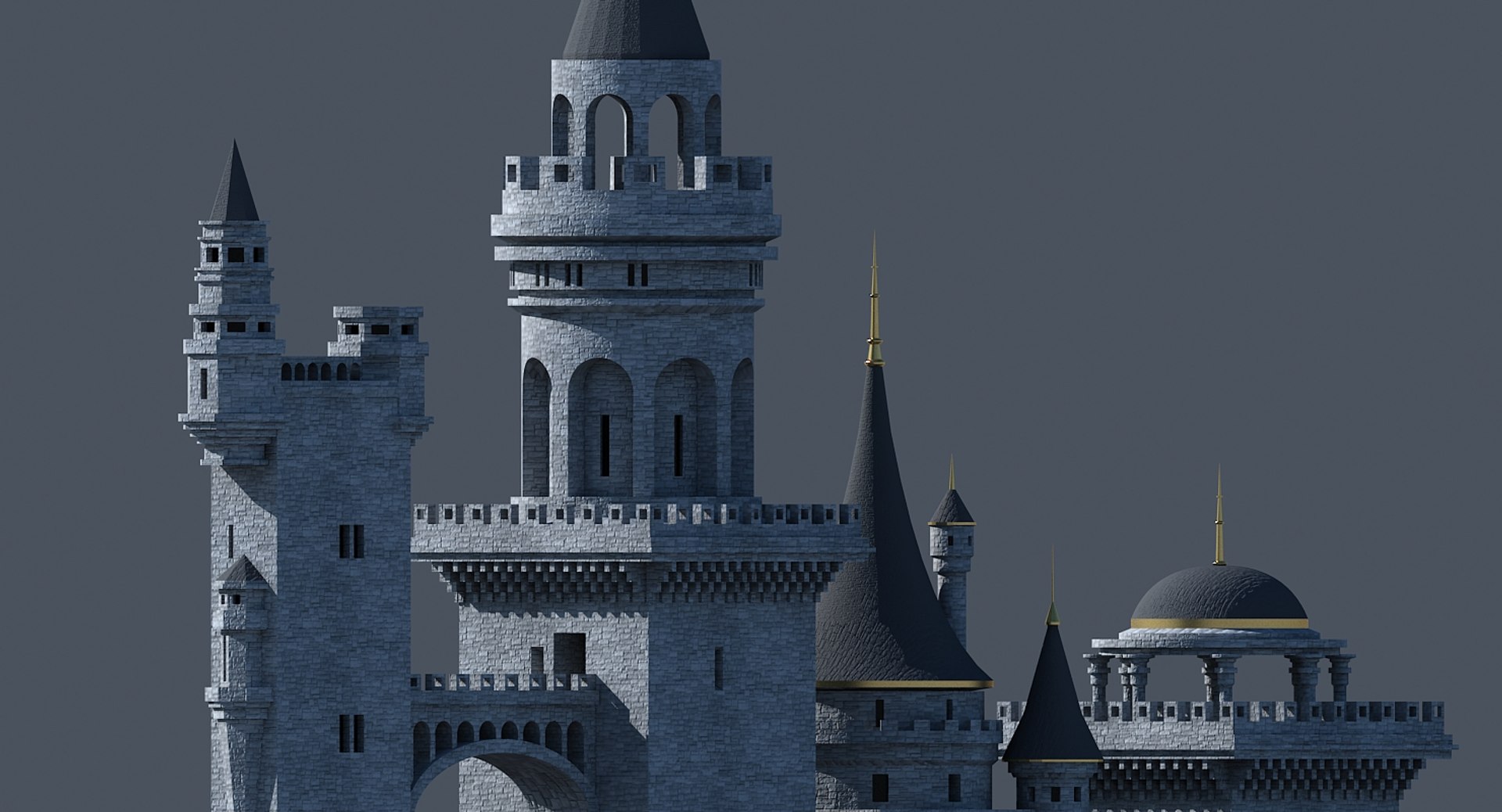 3D Fantasy Castle - TurboSquid 1438490