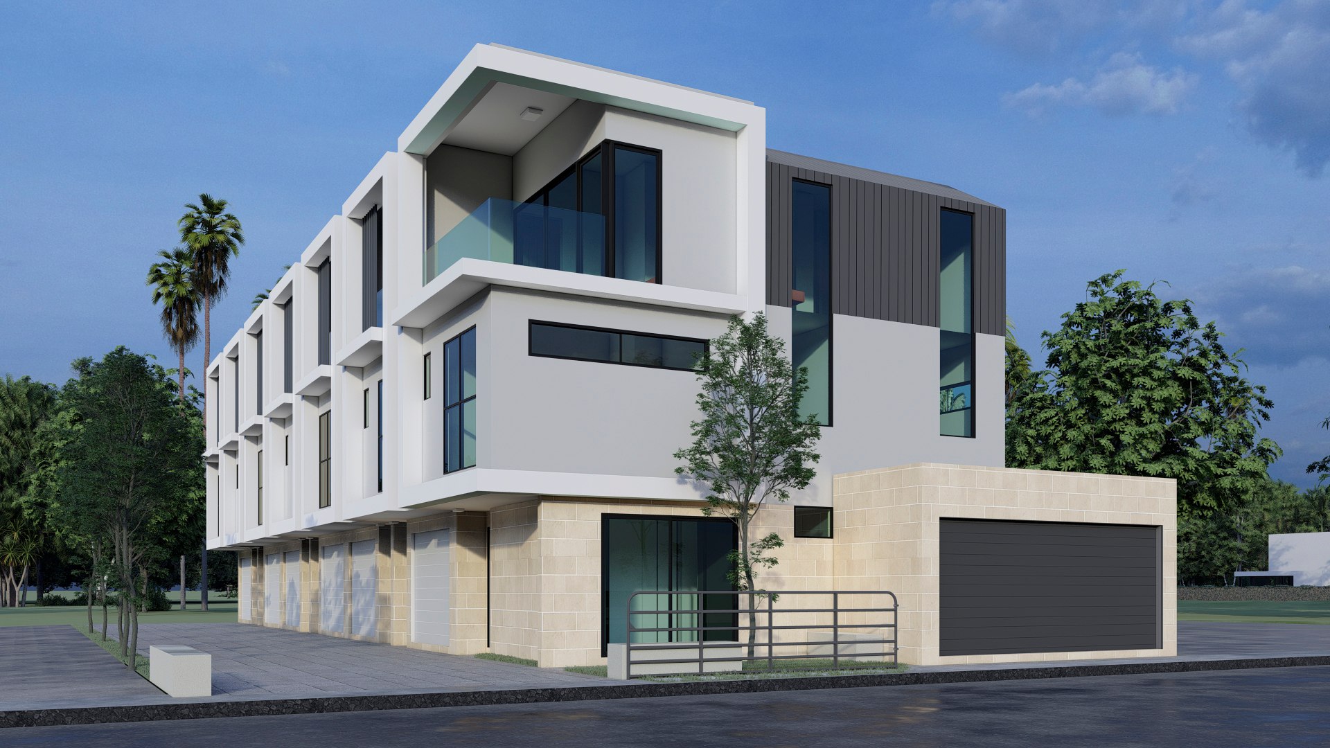 Townhouse House 3D Model - TurboSquid 1686301