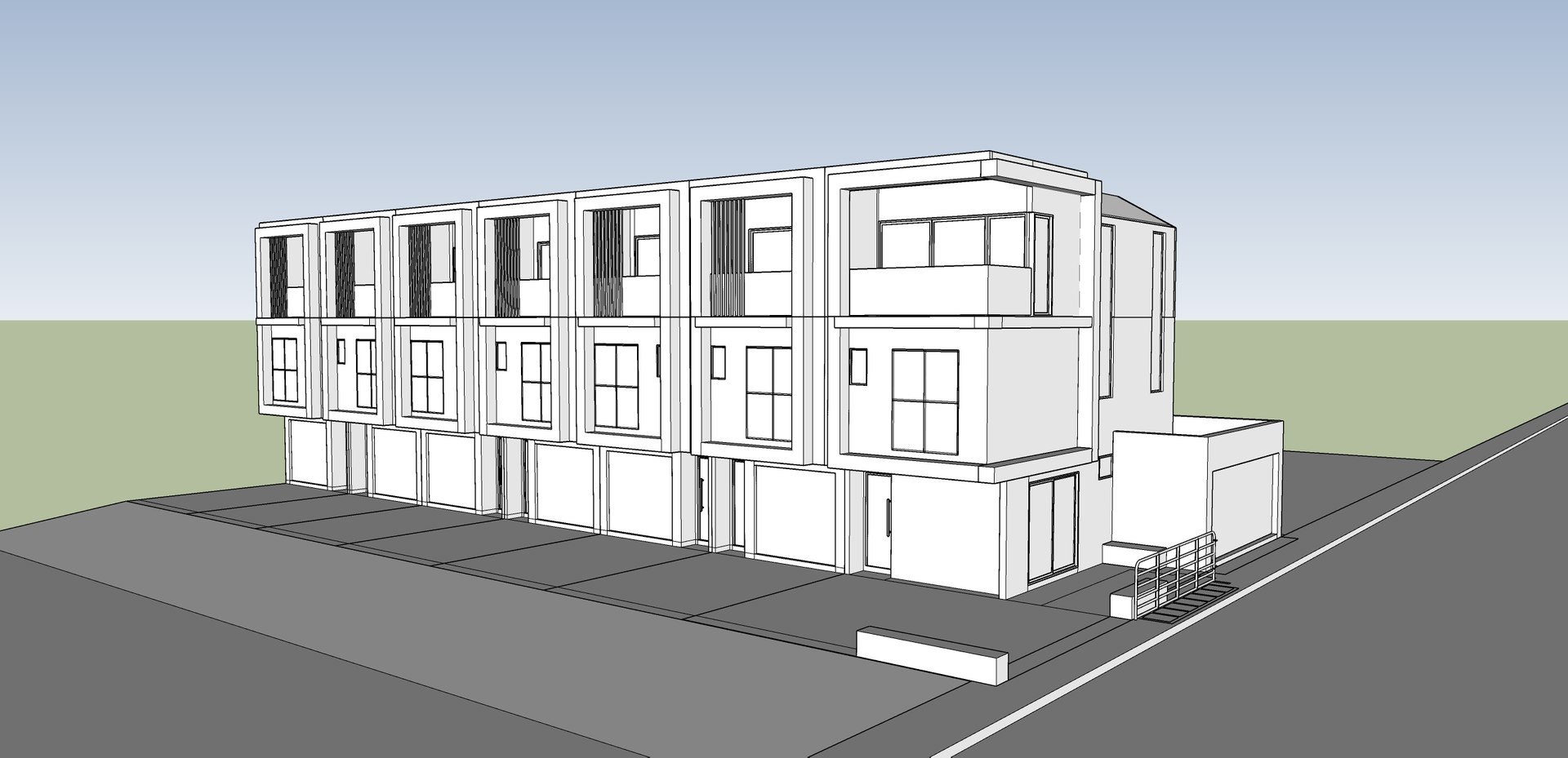 Townhouse House 3D Model - TurboSquid 1686301
