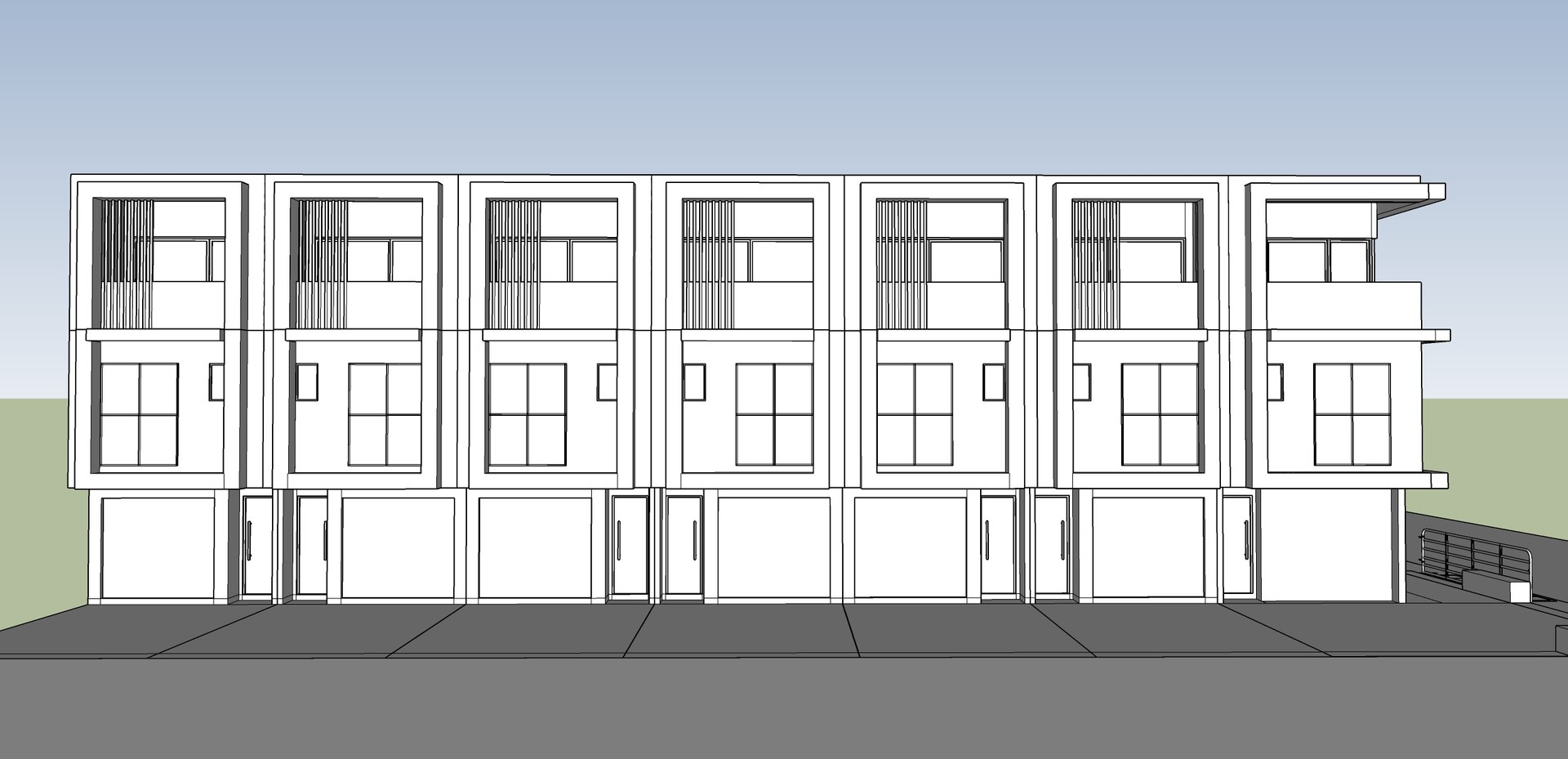 Townhouse House 3D Model - TurboSquid 1686301