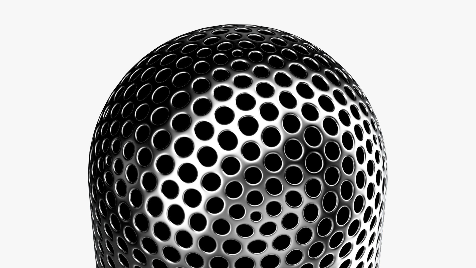 3D Vintage Silver Microphone - TurboSquid 2165787