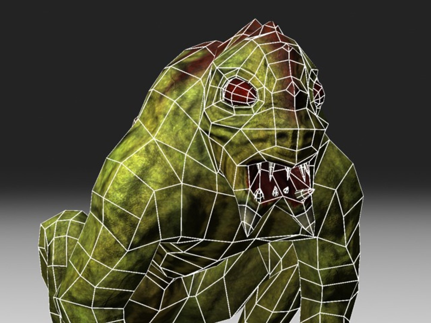 Monster Reptile Creature 3d Model