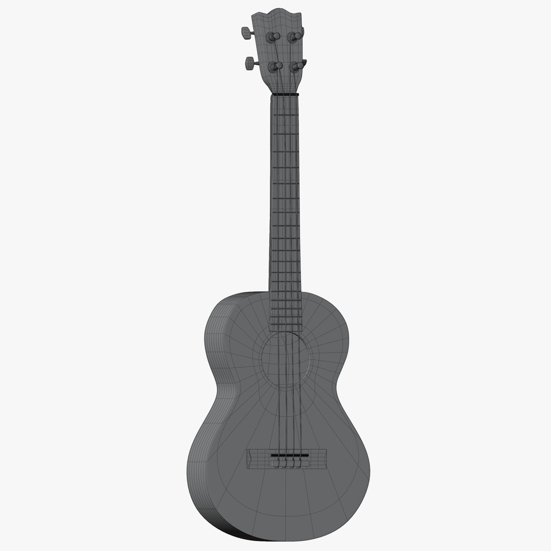 Ukulele Baritone PBR 3D Model - TurboSquid 2364703