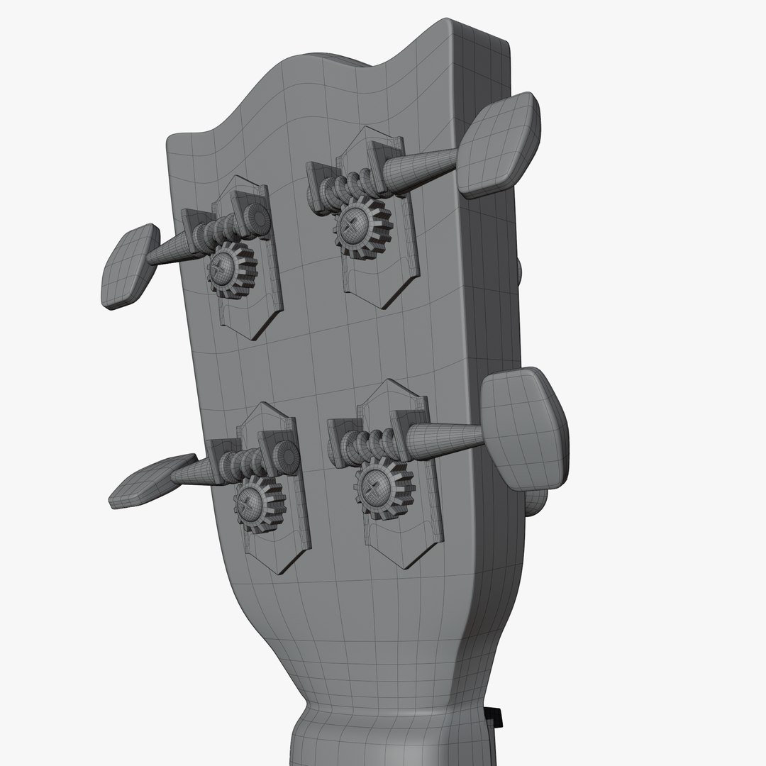 Ukulele Baritone PBR 3D Model - TurboSquid 2364703
