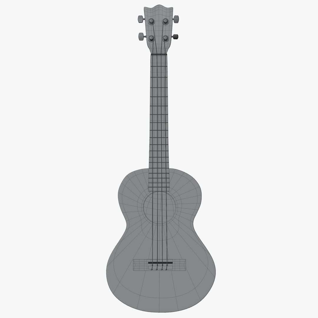 Ukulele Baritone PBR 3D Model - TurboSquid 2364703