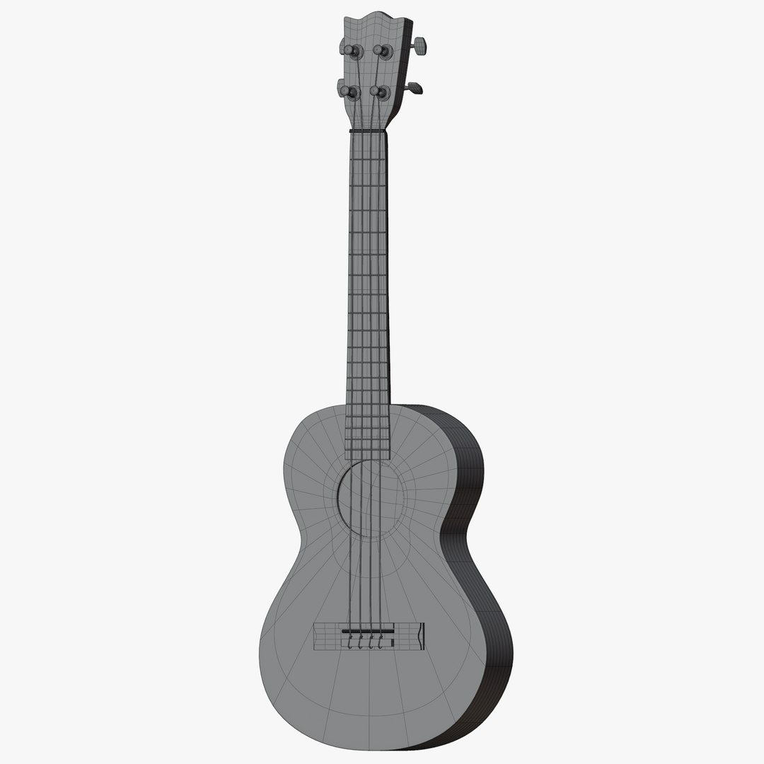 Ukulele Baritone PBR 3D Model - TurboSquid 2364703