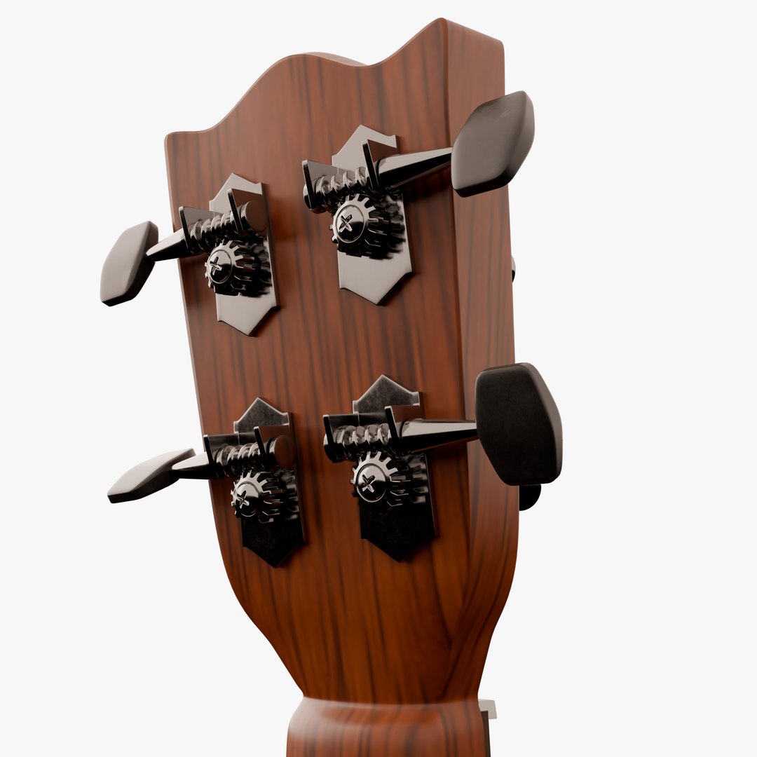 Ukulele Baritone PBR 3D Model - TurboSquid 2364703