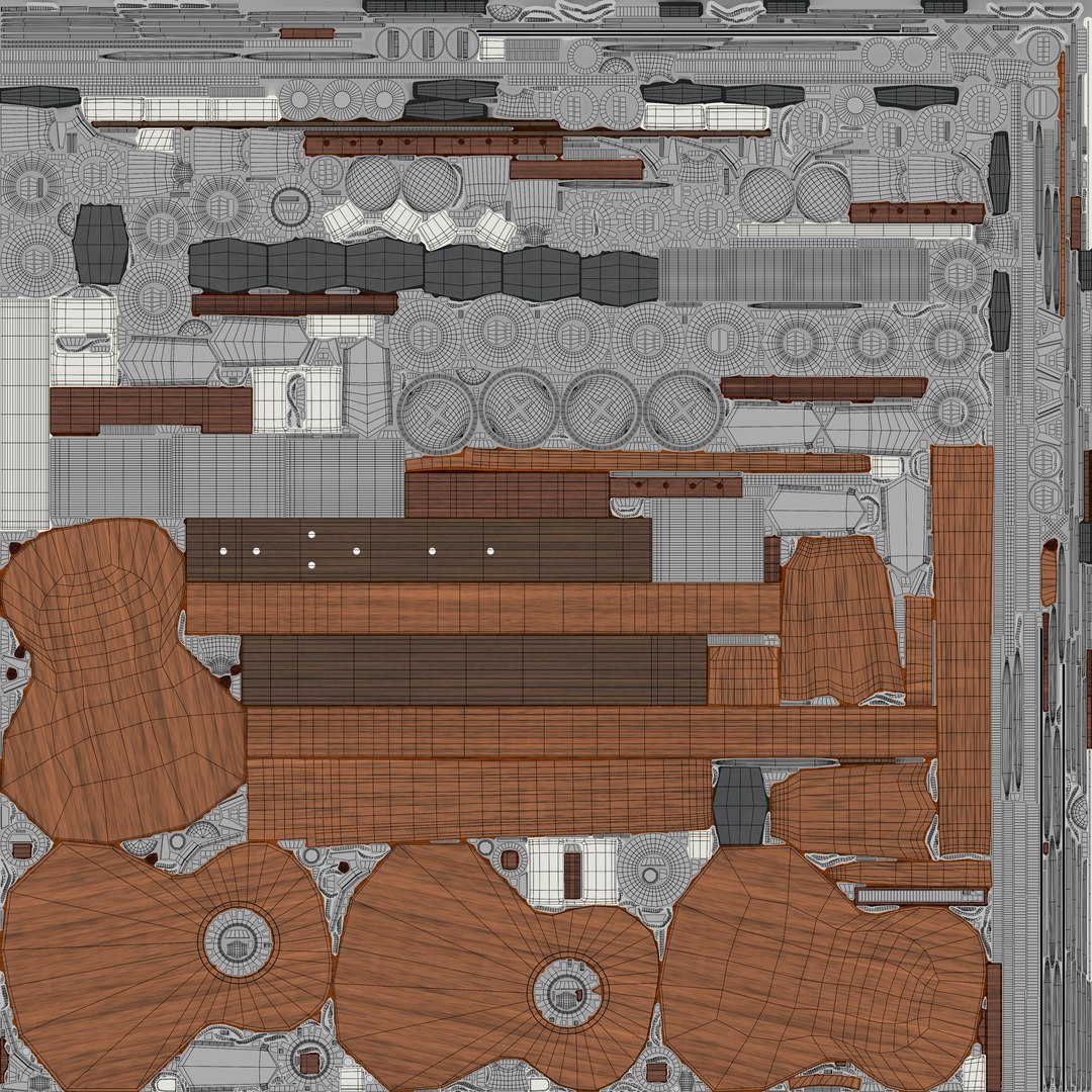 Ukulele Baritone PBR 3D Model - TurboSquid 2364703