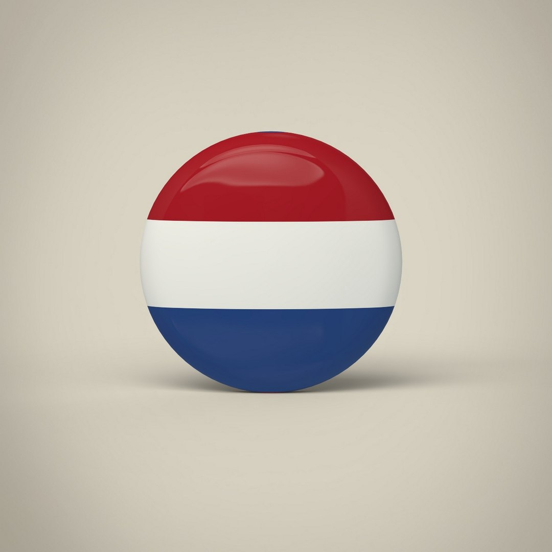 Netherlands Badge 3D Model - TurboSquid 1851244