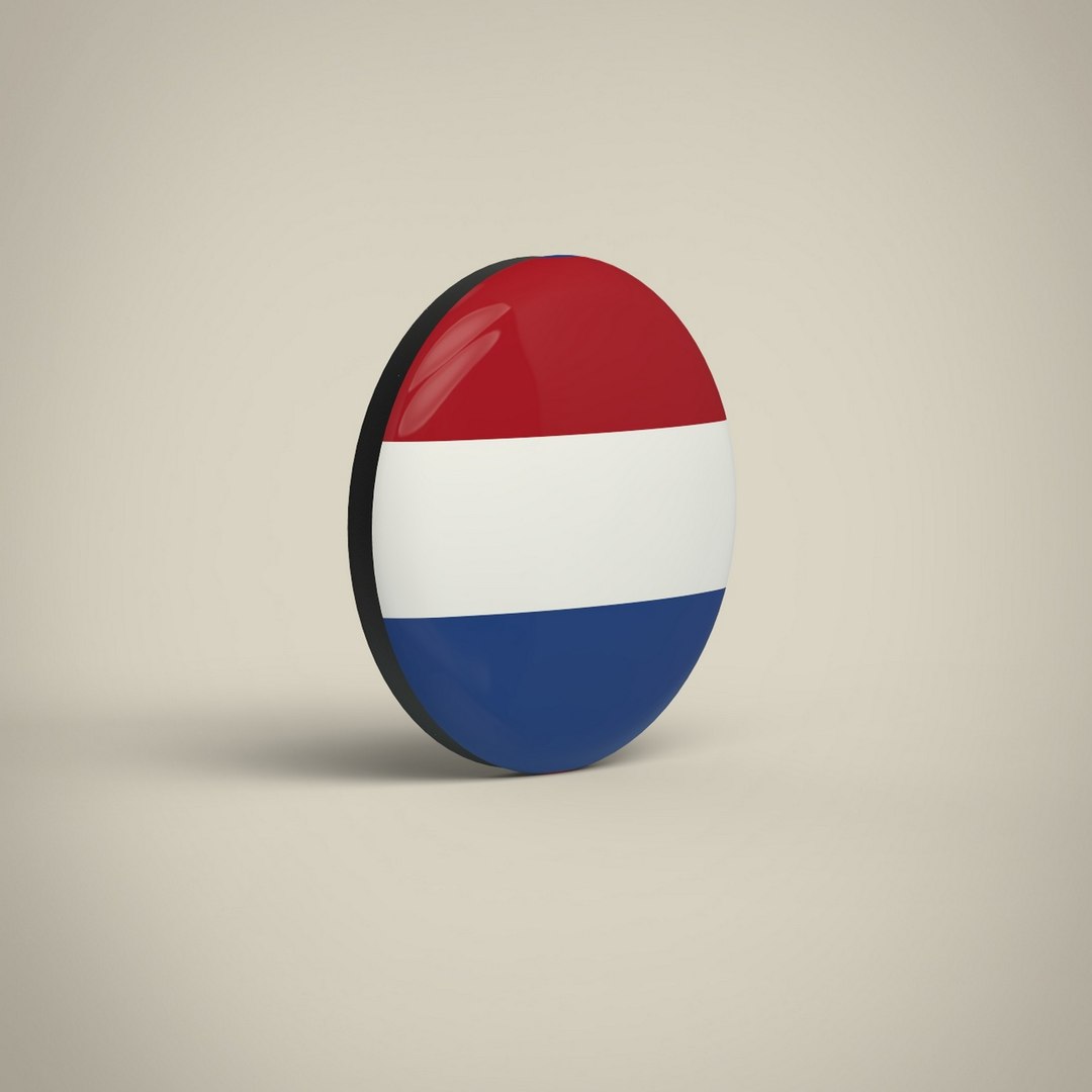 Netherlands Badge 3D Model - TurboSquid 1851244