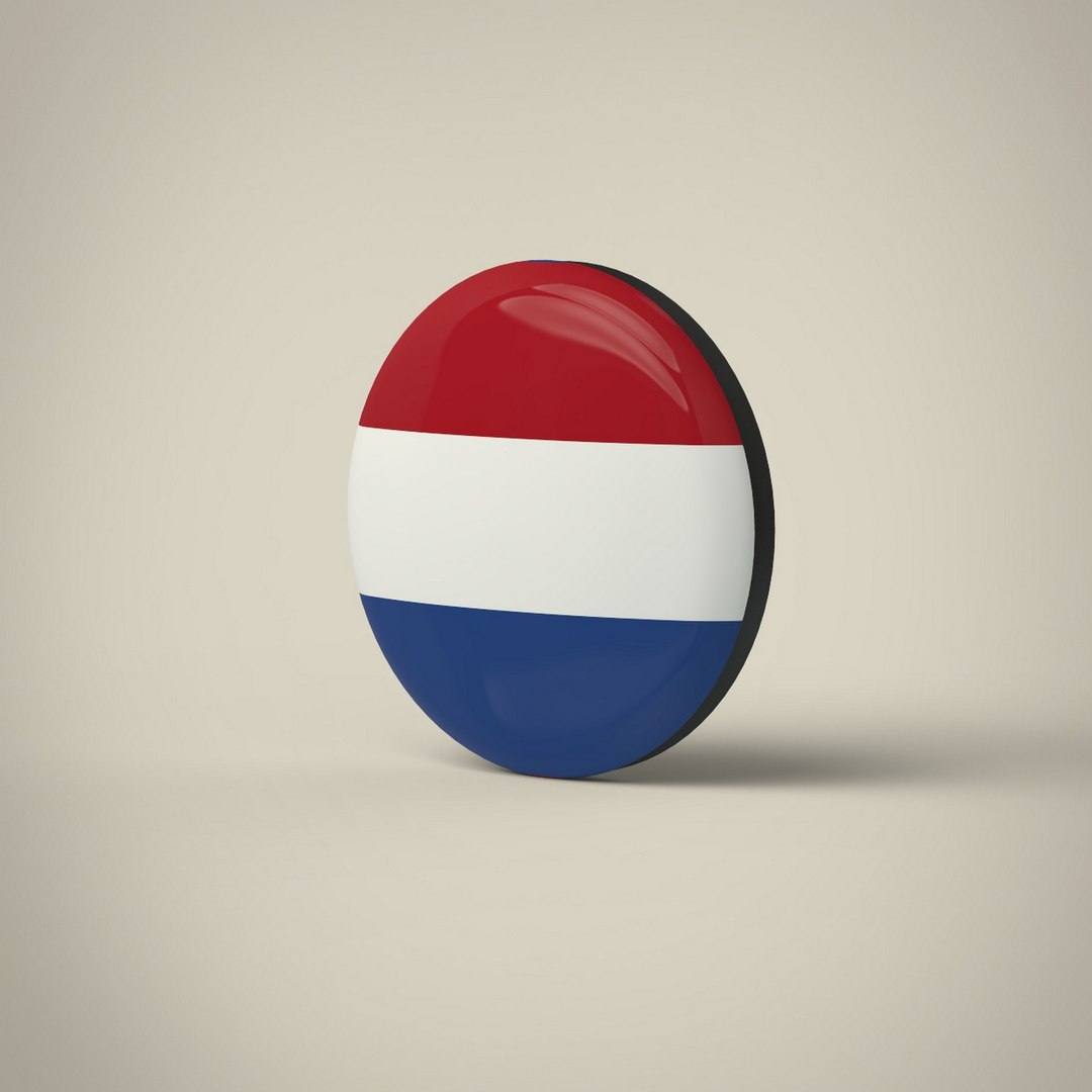 Netherlands Badge 3D Model - TurboSquid 1851244