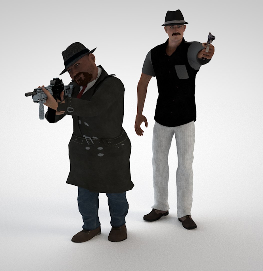 3d Gangsta Weapon Model