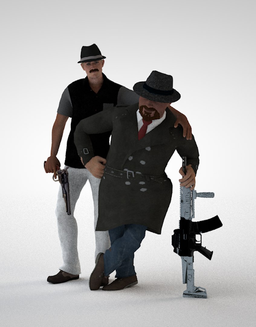 3d Gangsta Weapon Model
