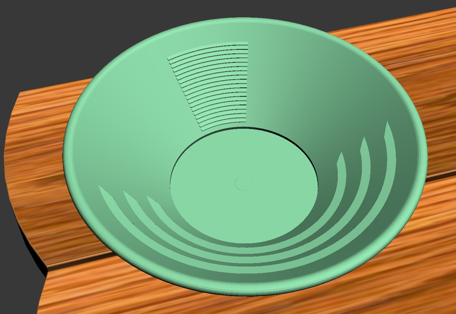 3d Model Simple Plastic Gold Pans