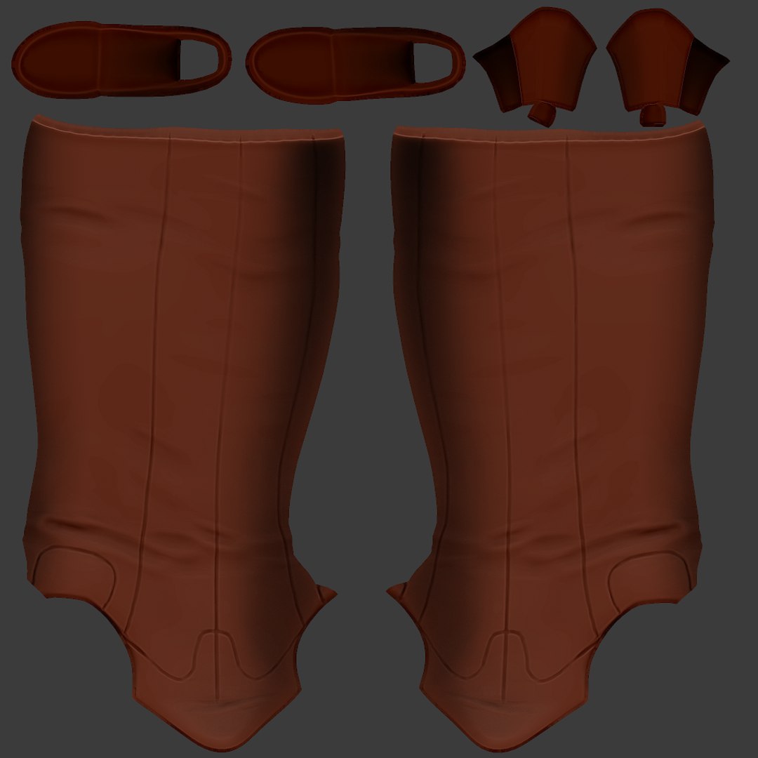 Brown Suede High Heel Thigh Boots 3D model - TurboSquid 1950179