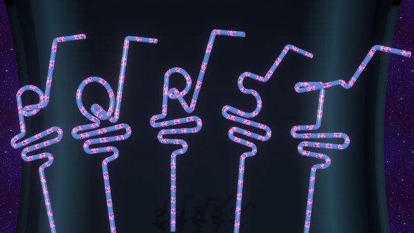 Crazy Straw Letter Z 3D model - TurboSquid 1801344