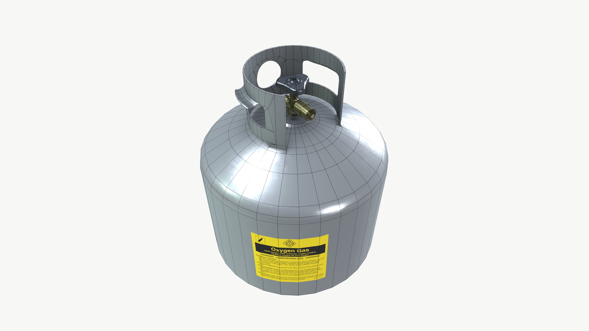 Oxygen Gas Tank 3D Model - TurboSquid 2349923