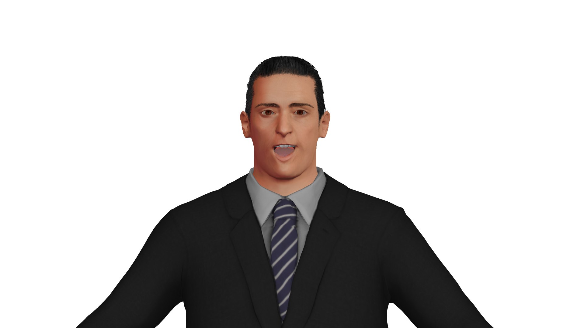 3D Male Politician - TurboSquid 1866925