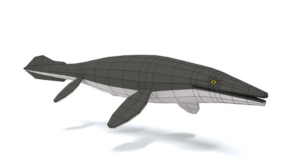 3D Low Poly Cartoon Tylosaurus - TurboSquid 1811607