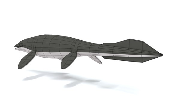 3D Low Poly Cartoon Tylosaurus - TurboSquid 1811607