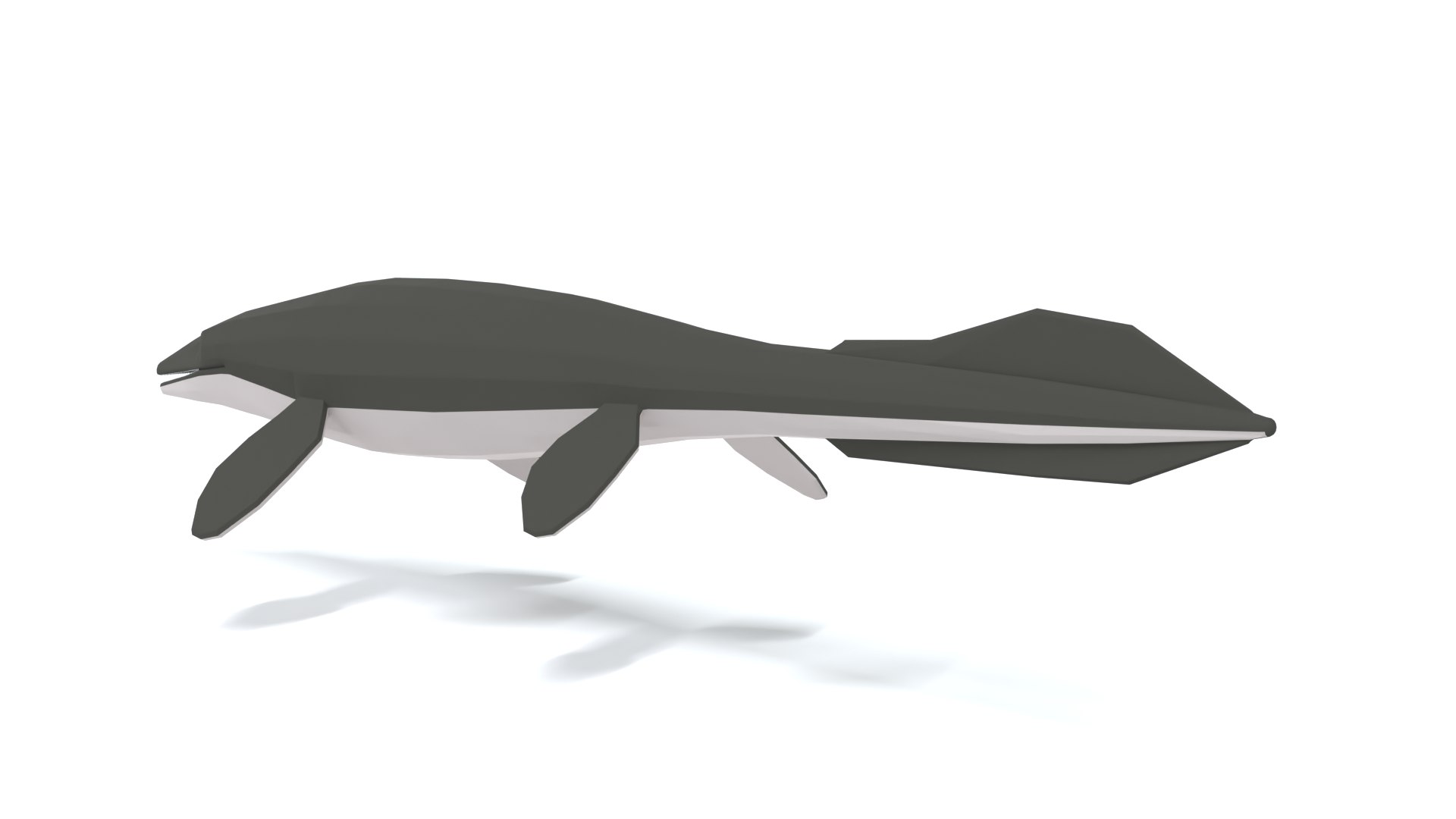 3D Low Poly Cartoon Tylosaurus - TurboSquid 1811607