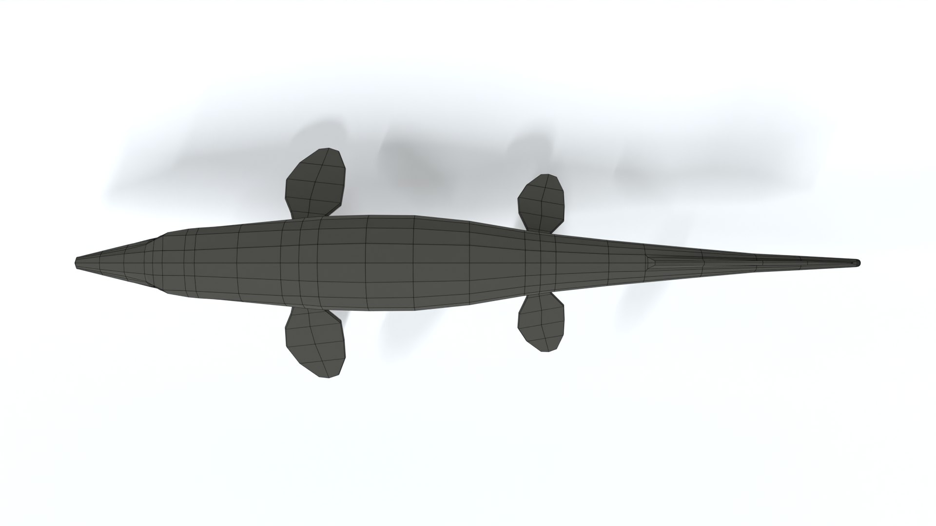 3D Low Poly Cartoon Tylosaurus - TurboSquid 1811607