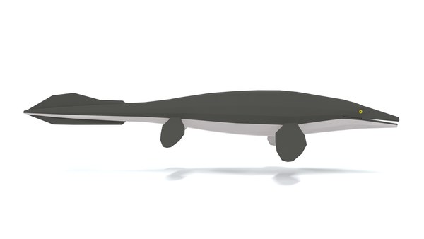 3D Low Poly Cartoon Tylosaurus - TurboSquid 1811607