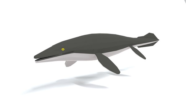 3D Low Poly Cartoon Tylosaurus - TurboSquid 1811607