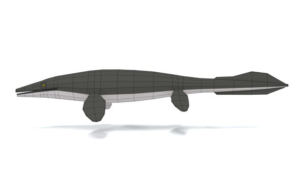 3D Low Poly Cartoon Tylosaurus - TurboSquid 1811607