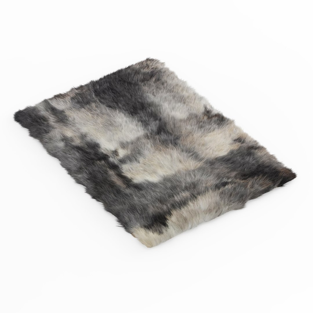 Carpet sheepskin rug rectangle 3D model - TurboSquid 1541935