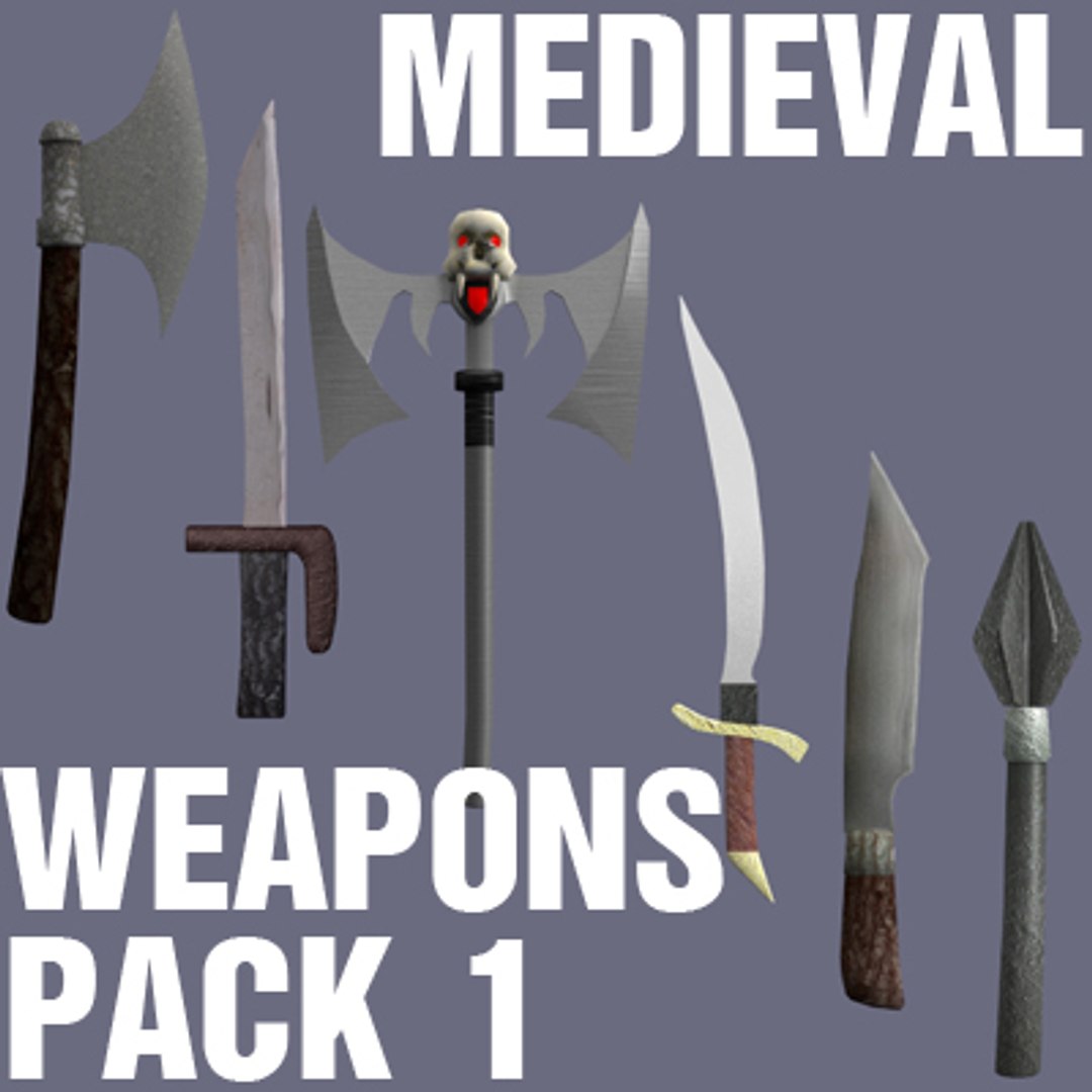 3ds Max Pack Medieval Weapons