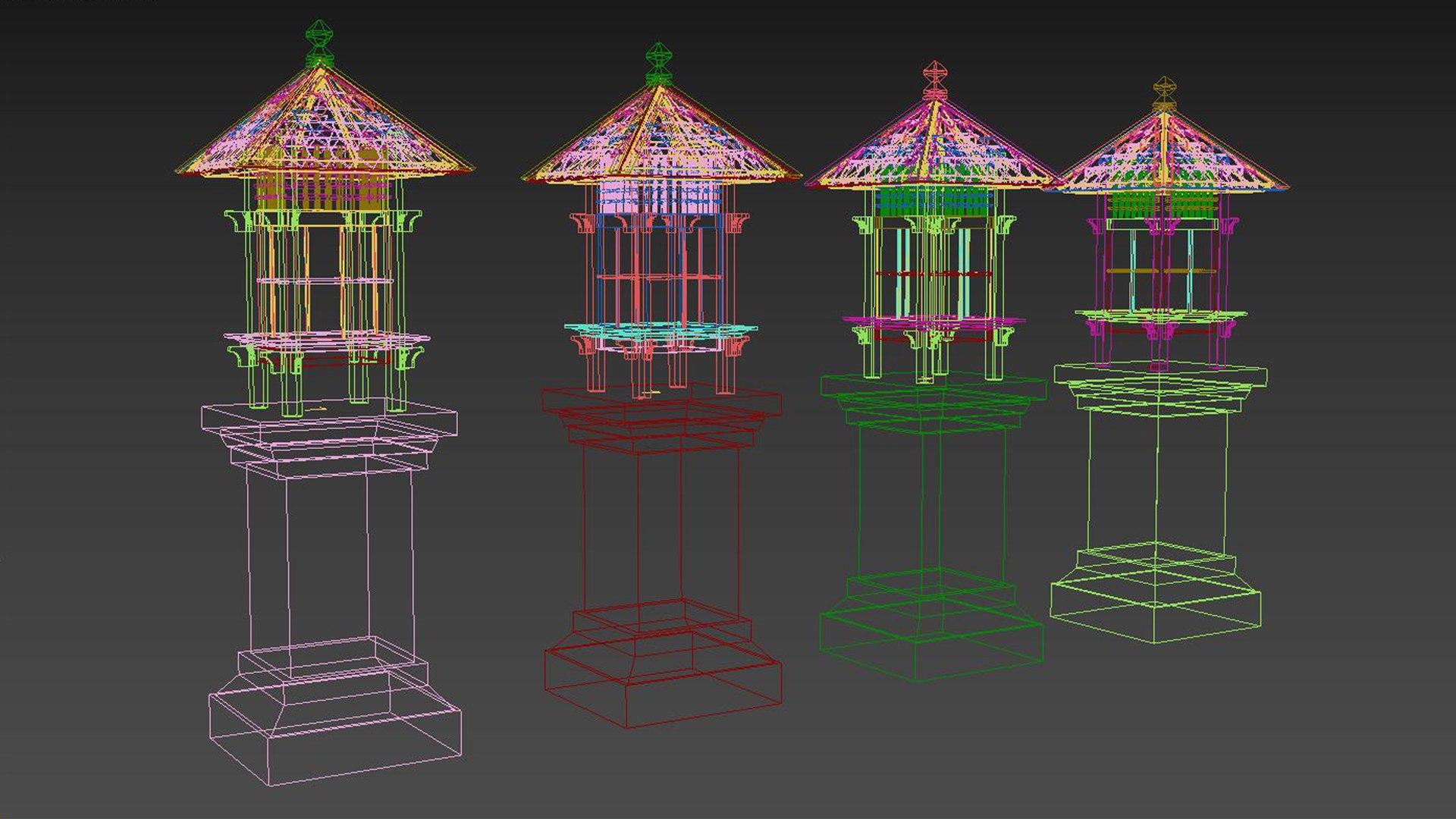 3D Model Traditional Bali Lamp - TurboSquid 2097481