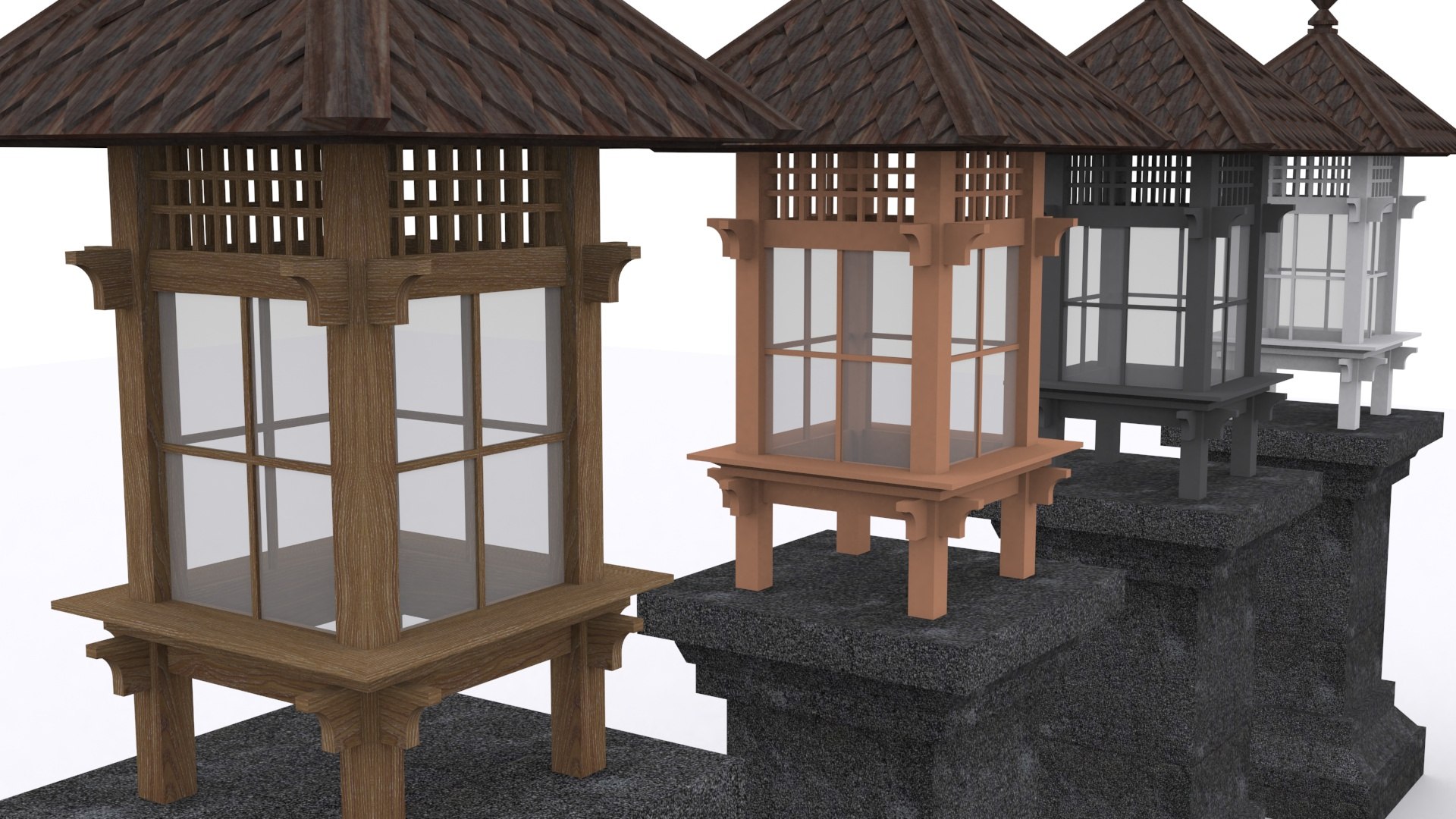 3D Model Traditional Bali Lamp - TurboSquid 2097481