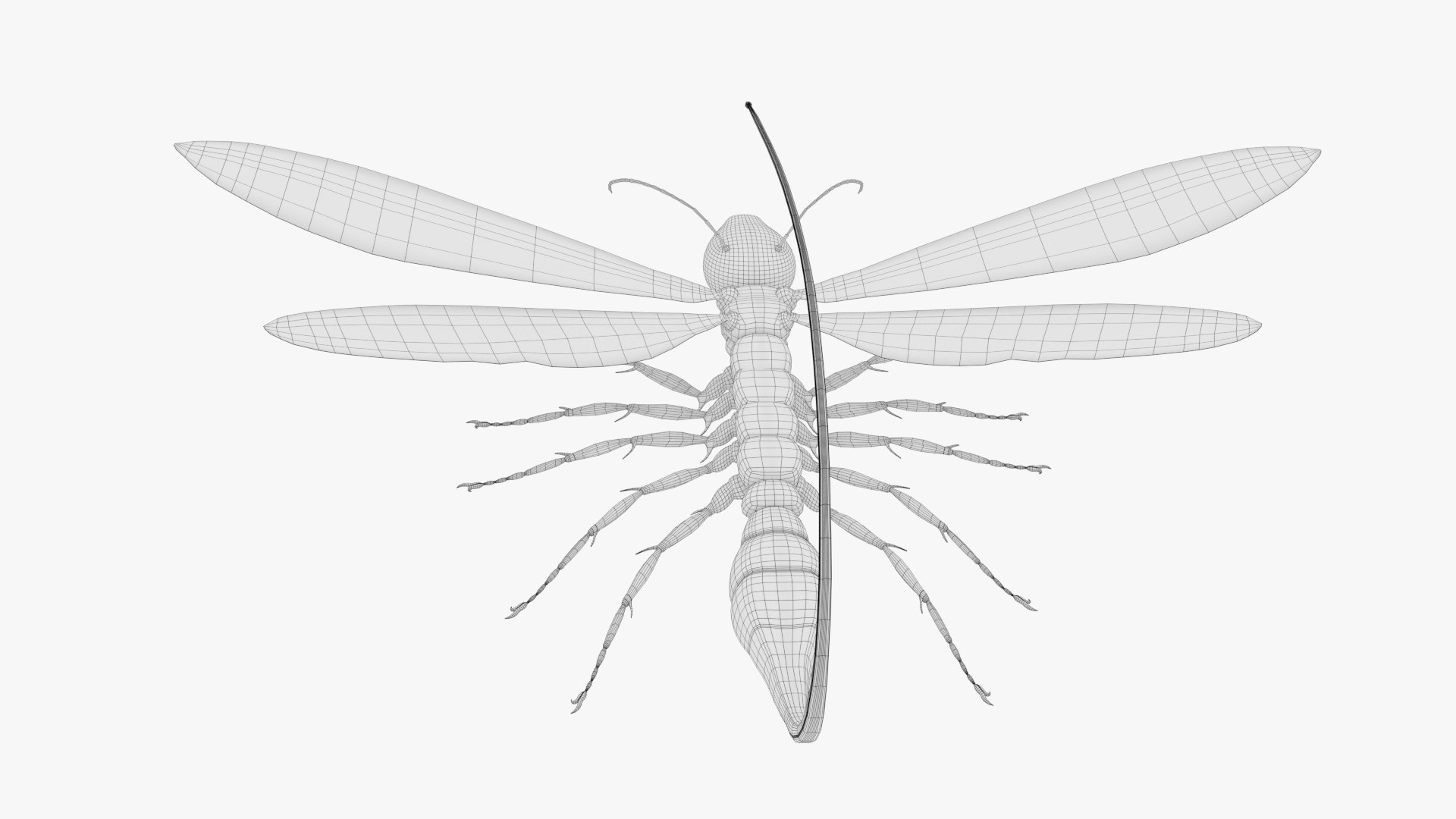 Alien Wasp Blue 3D Model - TurboSquid 2316518