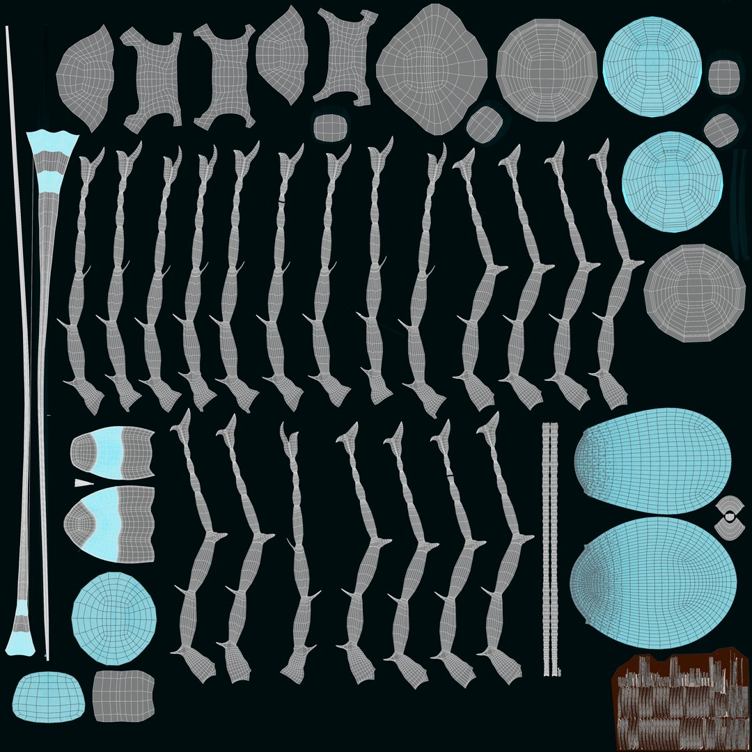 Alien Wasp Blue 3D Model - TurboSquid 2316518