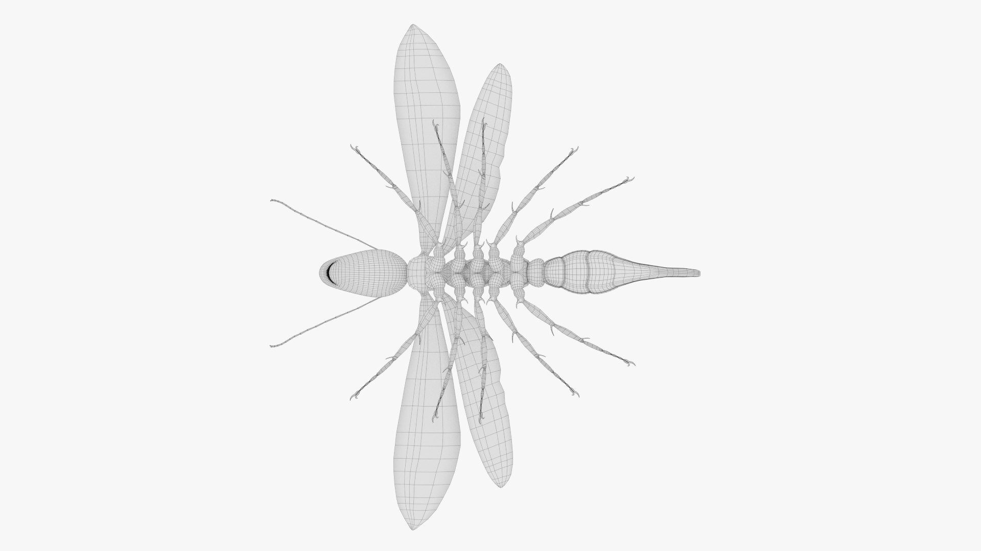 Alien Wasp Blue 3D Model - TurboSquid 2316518