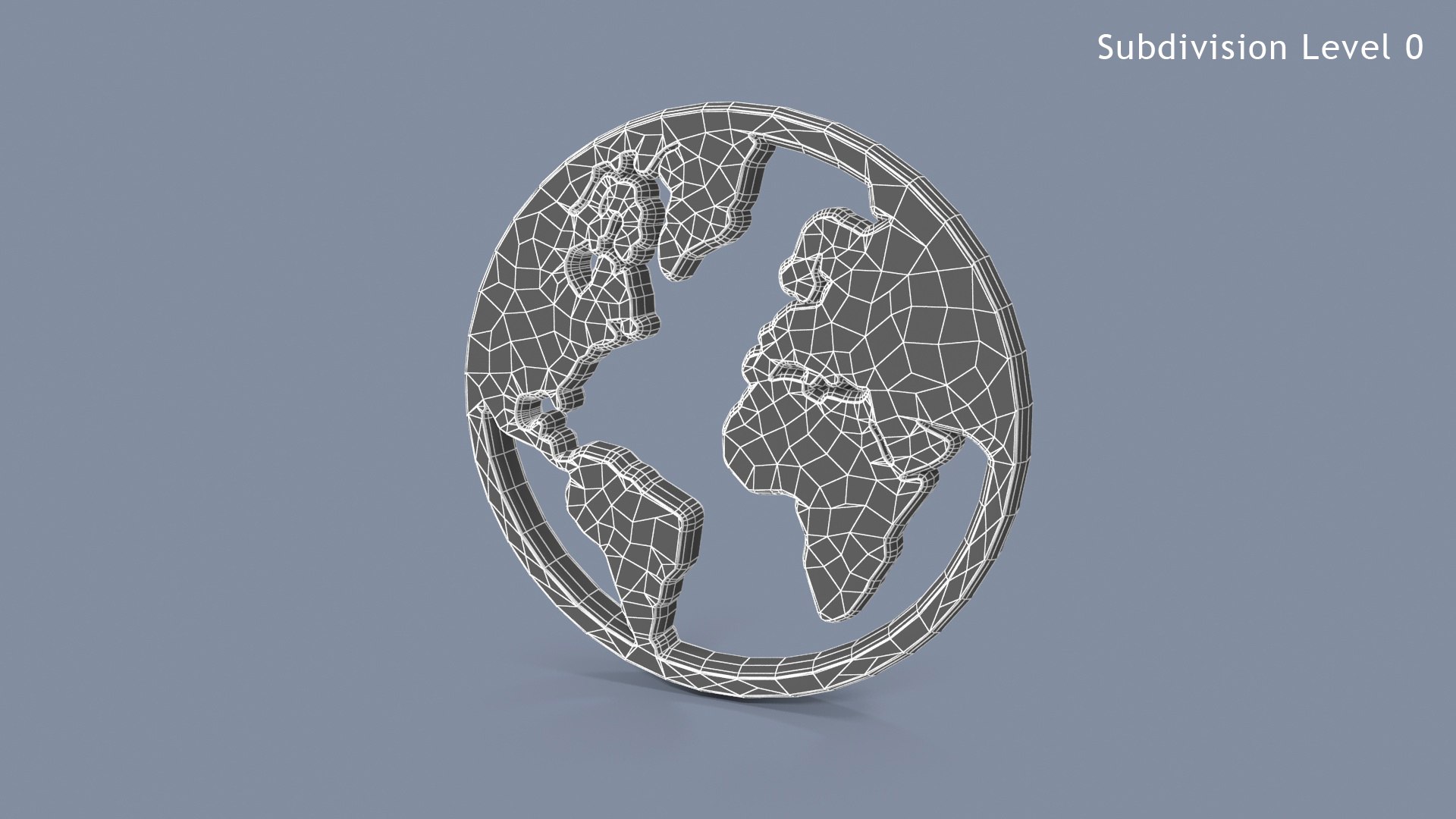 Earth Symbol Gold 3D - TurboSquid 2058749