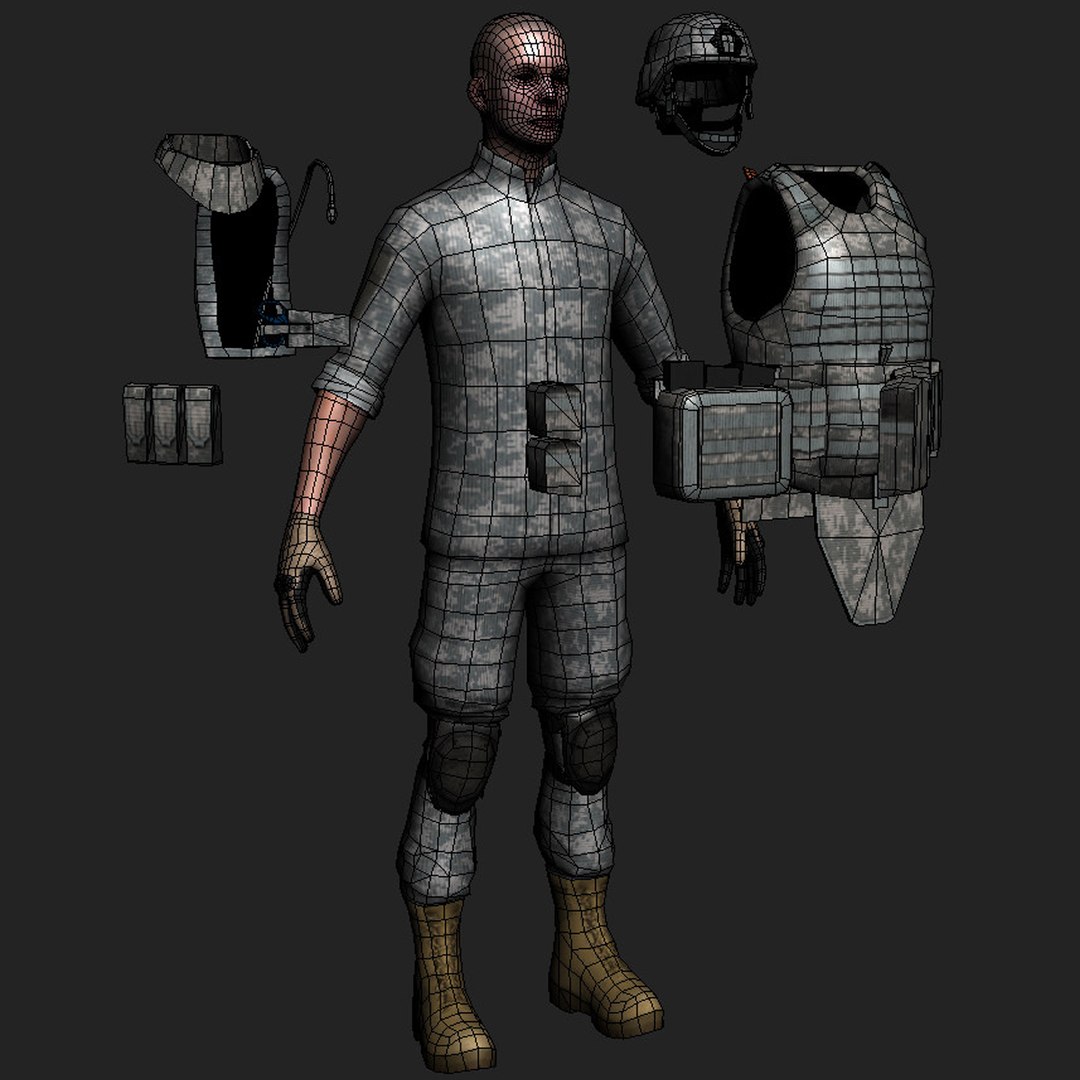 3d Usmc Marine Model