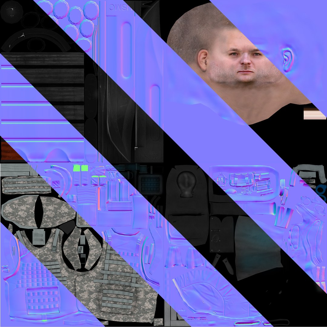 3d Usmc Marine Model