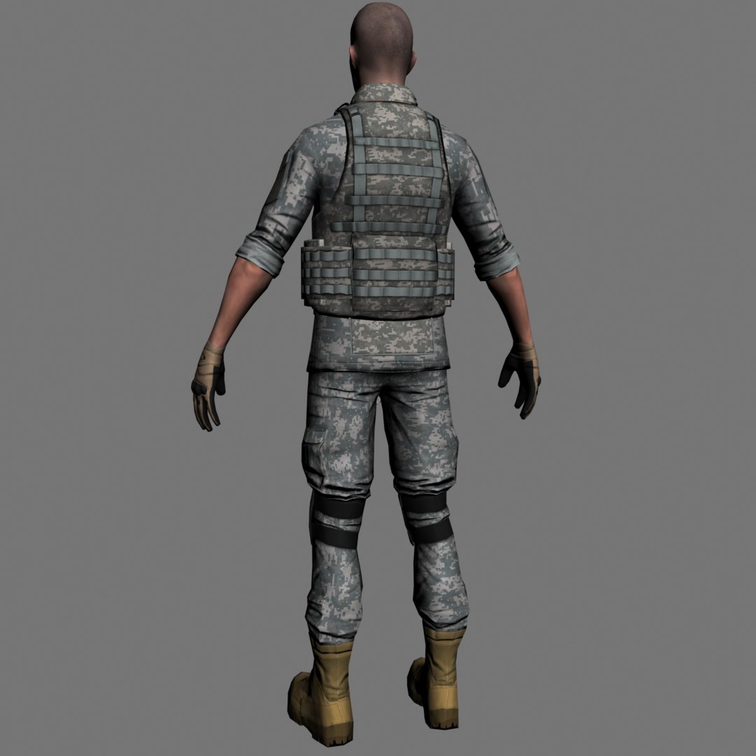 3d Usmc Marine Model