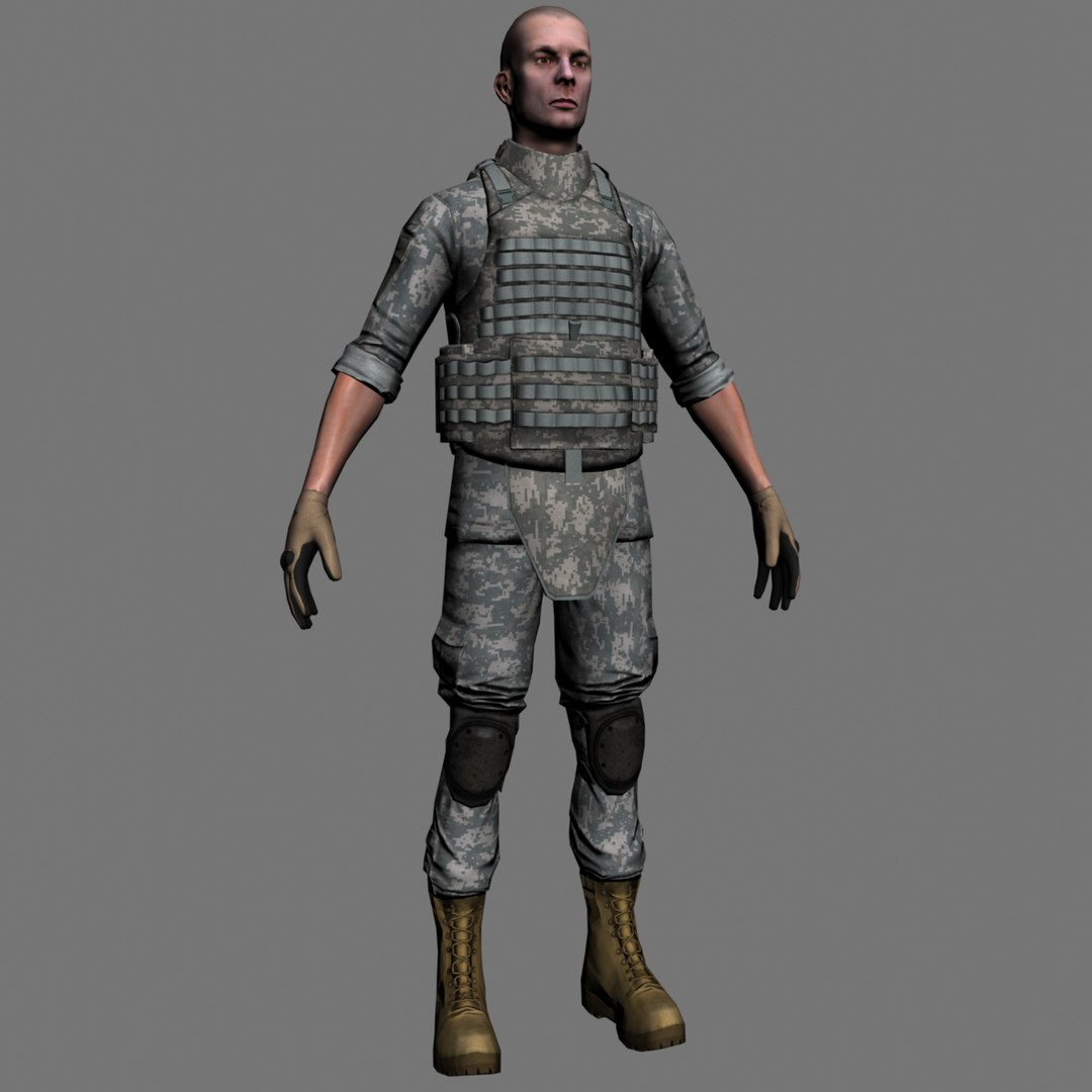 3d Usmc Marine Model