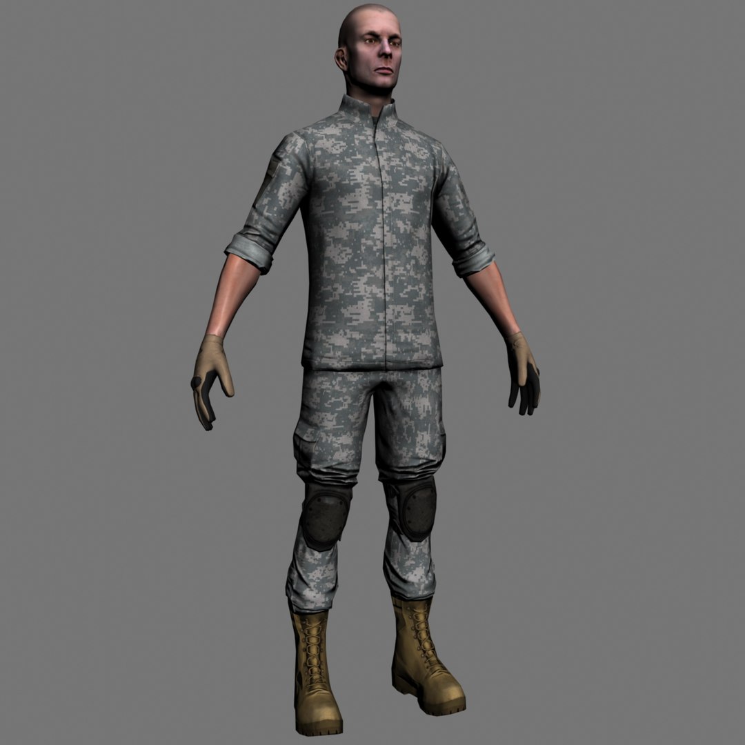 3d Usmc Marine Model