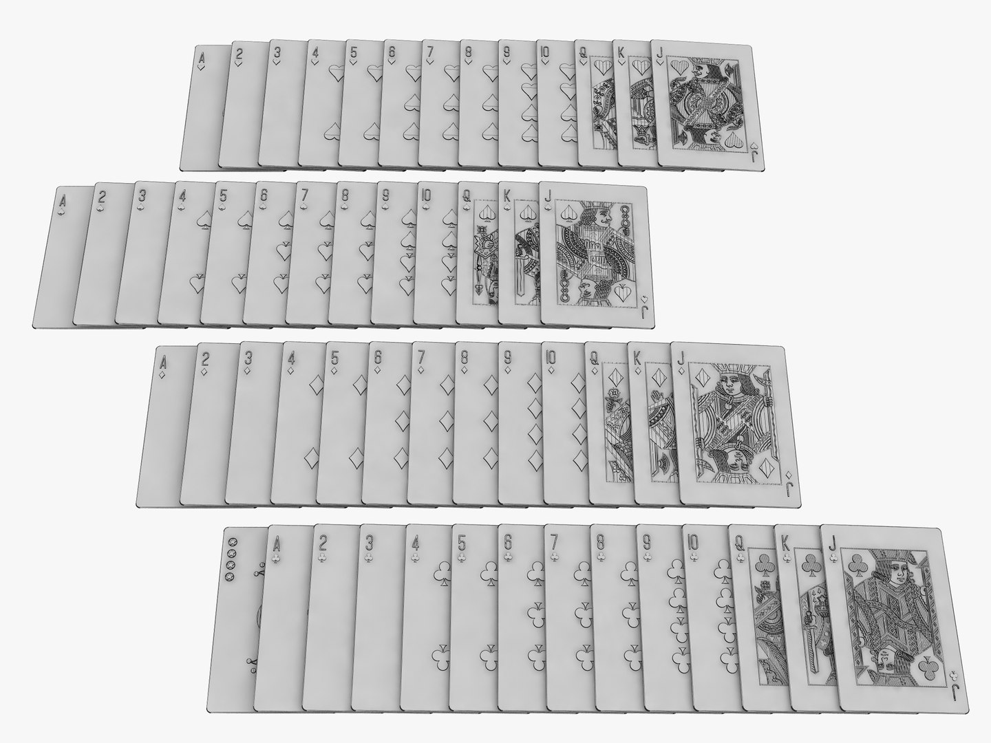 3D Model Playing Cards - TurboSquid 1700962