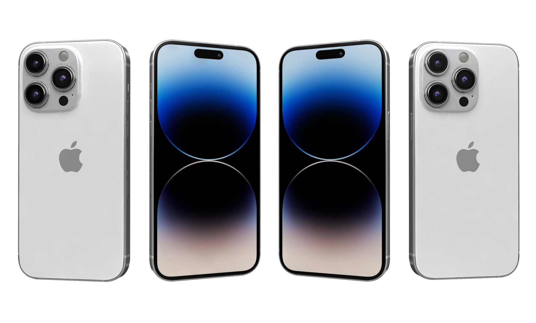 Apple iPhone 14 Pro White 3D model - TurboSquid 1968201