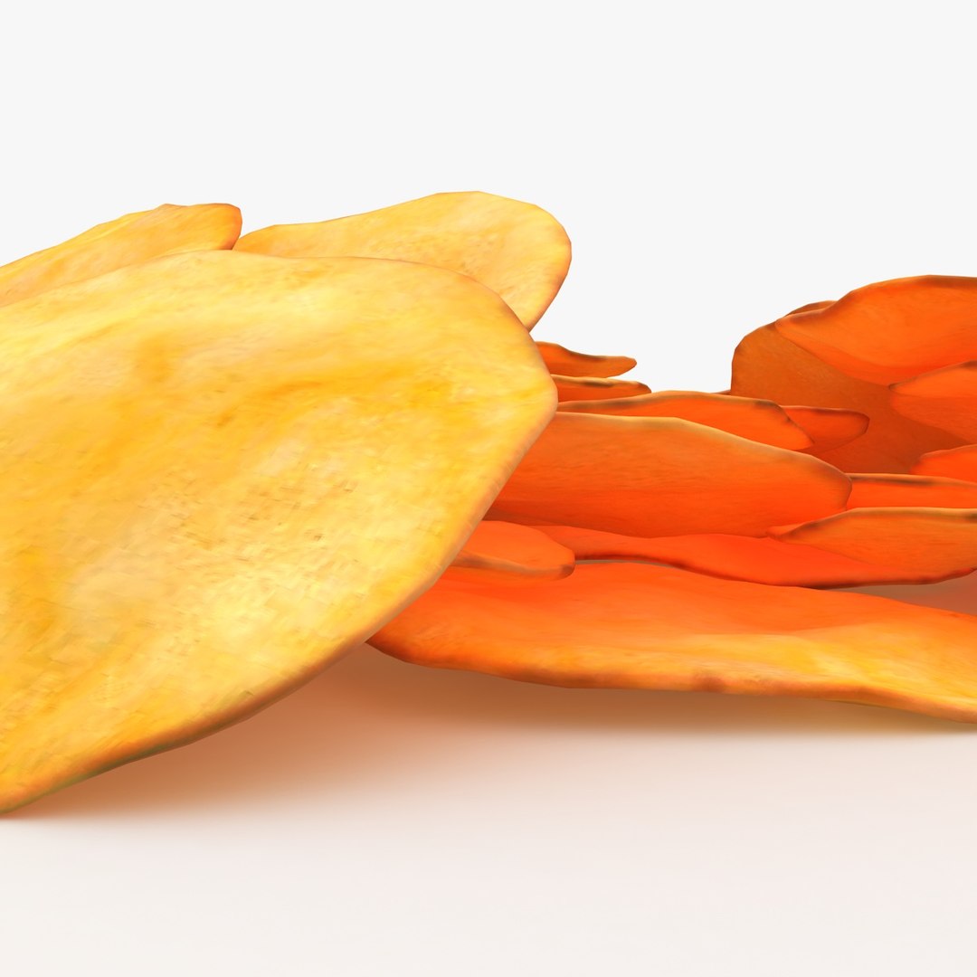 3d Realistic Potato Chip 3 Model