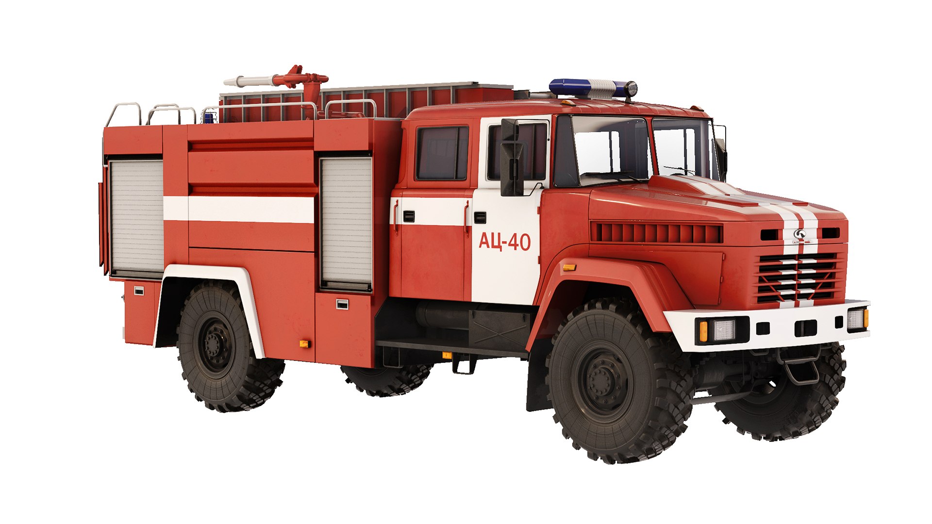 3D KrAZ 5233 NE AC-40 Fire Truck 2013 20 - TurboSquid 1932143