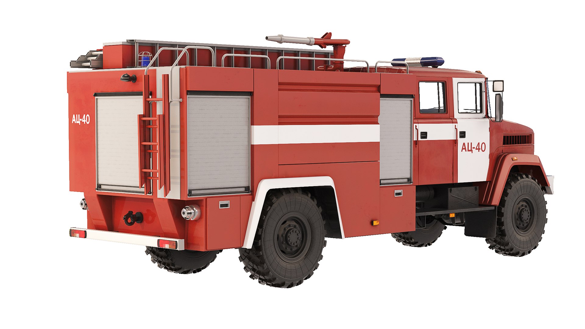 3D KrAZ 5233 NE AC-40 Fire Truck 2013 20 - TurboSquid 1932143