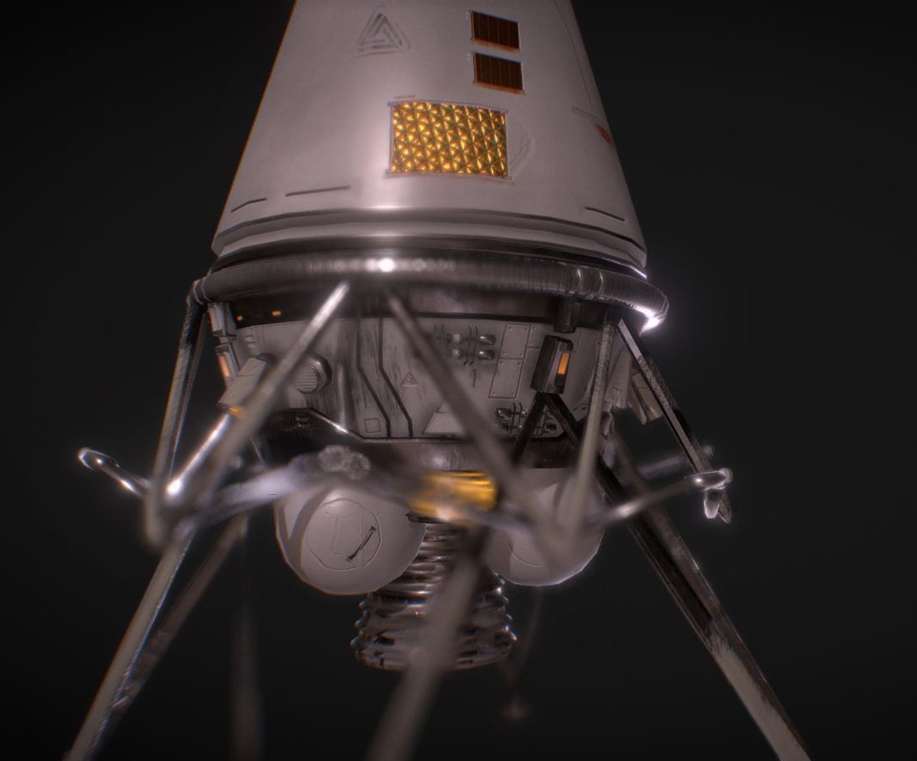 3D Space Lander Model - TurboSquid 1442150