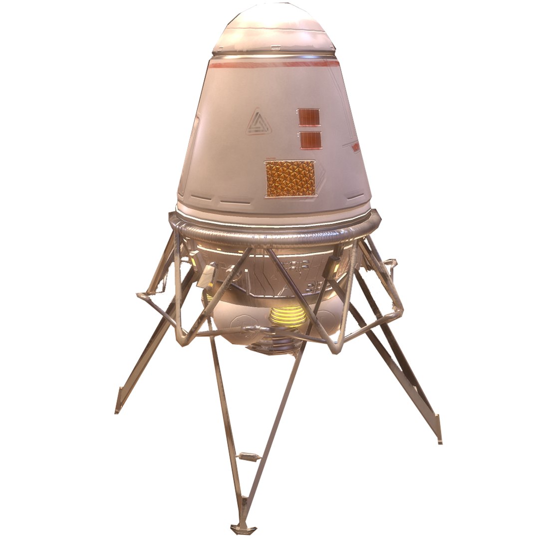 3D Space Lander Model - TurboSquid 1442150