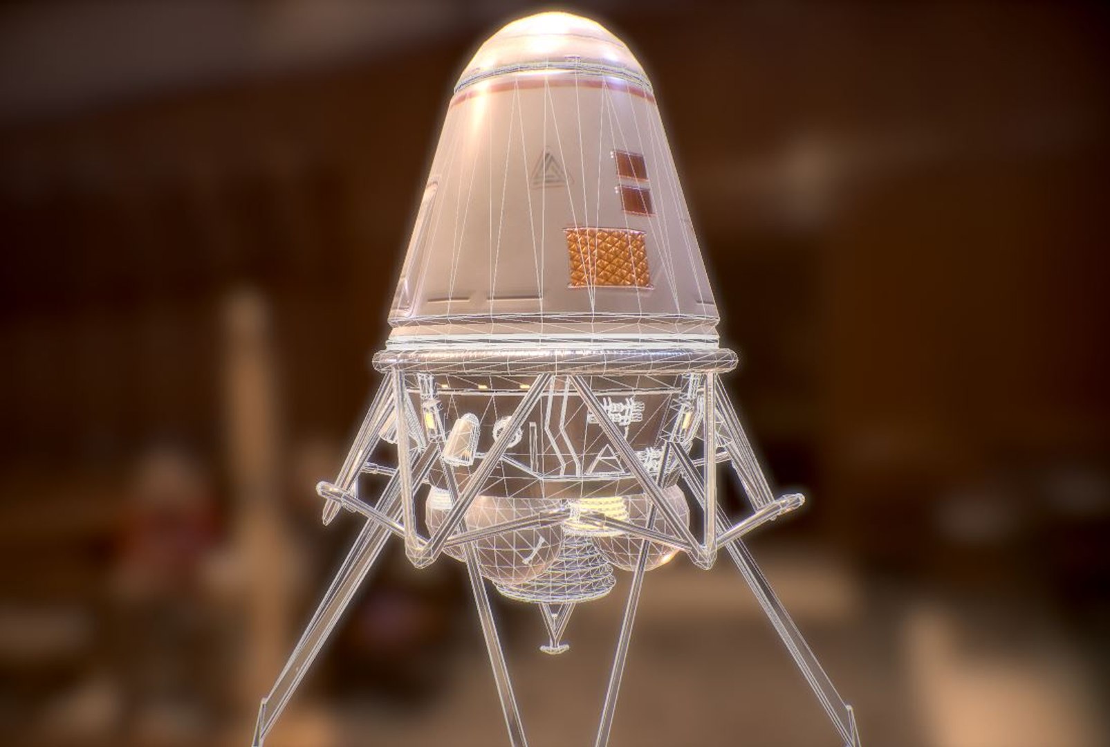 3D Space Lander Model - TurboSquid 1442150